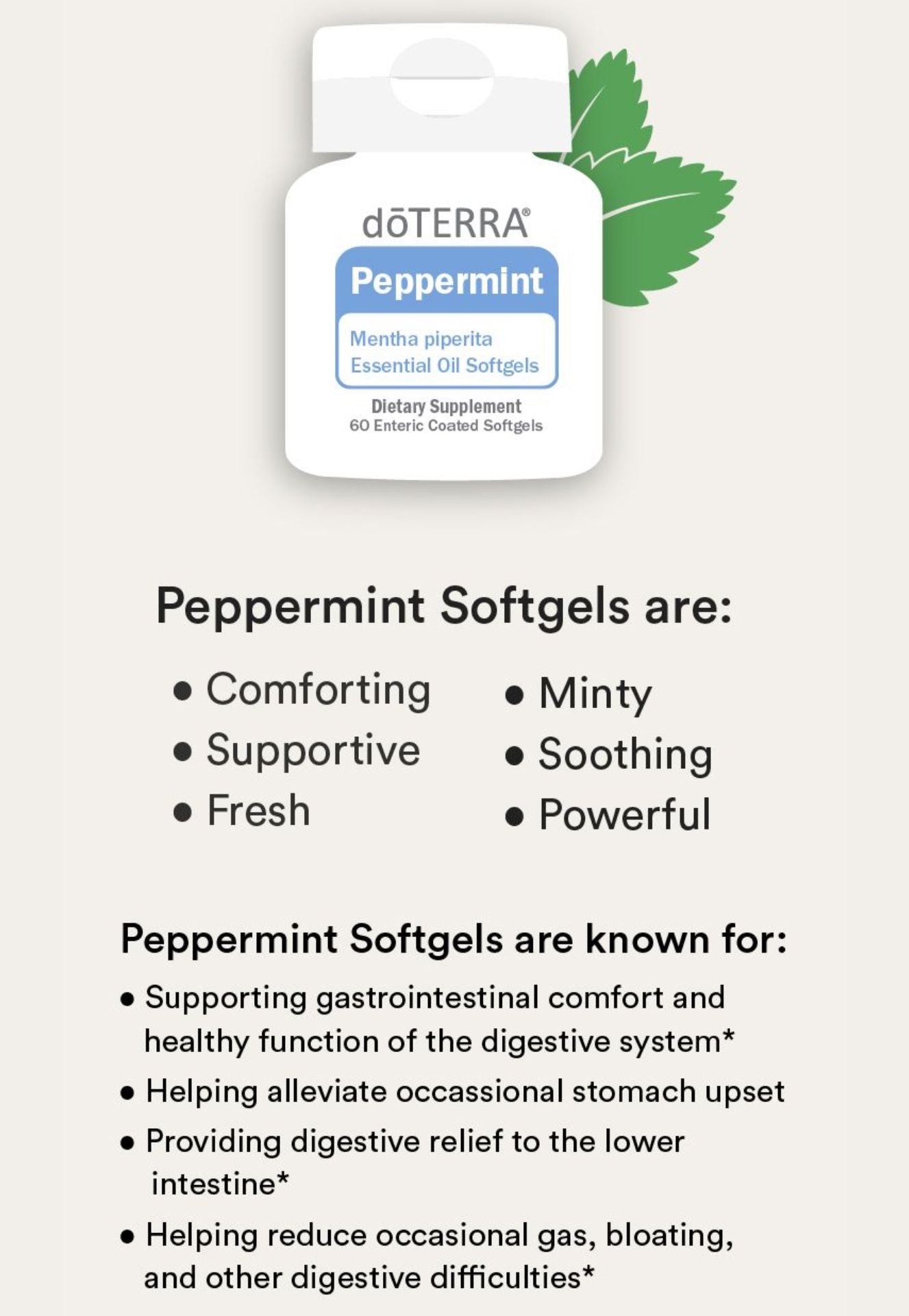 doTERRA Peppermint Softgels | dōTERRA Essential Oils – Home Essential Oils