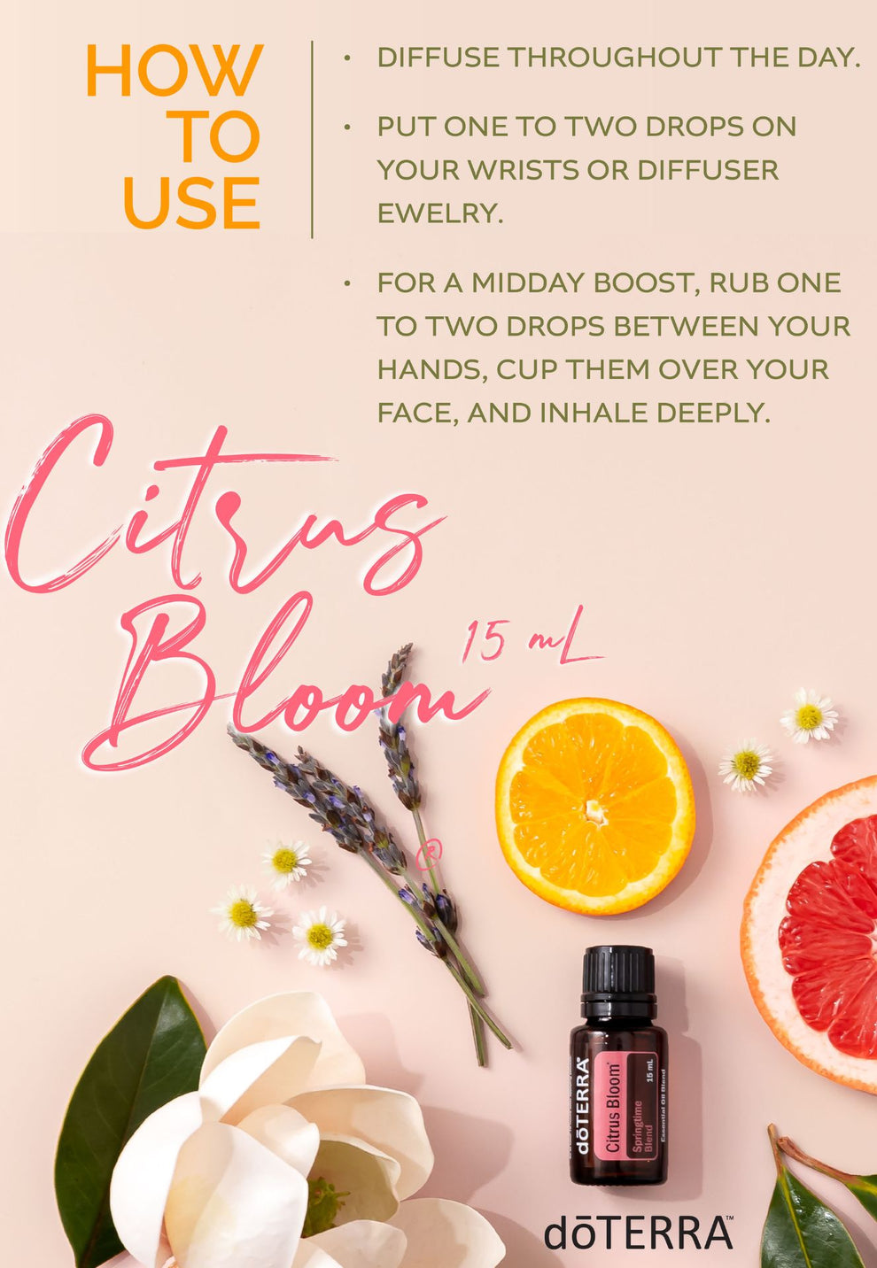 dōTERRA Citrus Bloom Springtime Blend | dōTERRA – Home Essential Oils